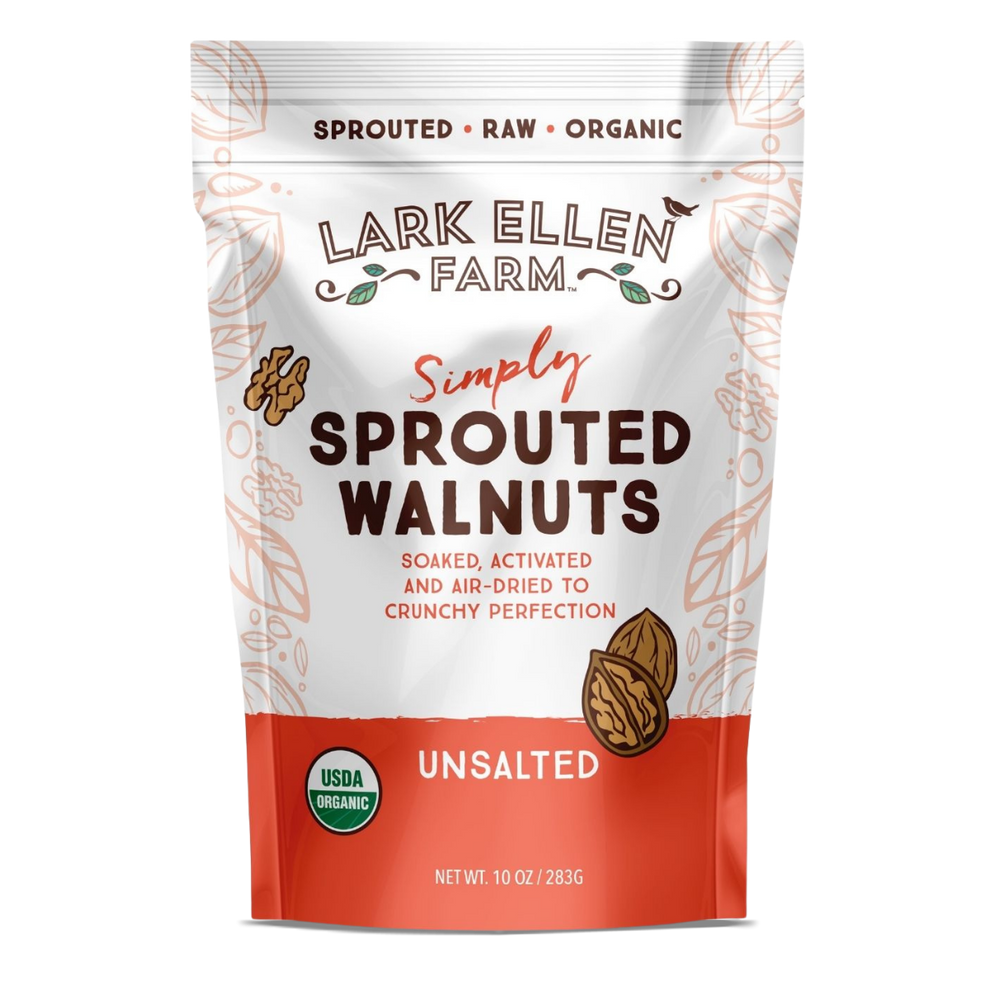 Organic Sprouted Walnuts | California Grown Halves – Lark Ellen Farm